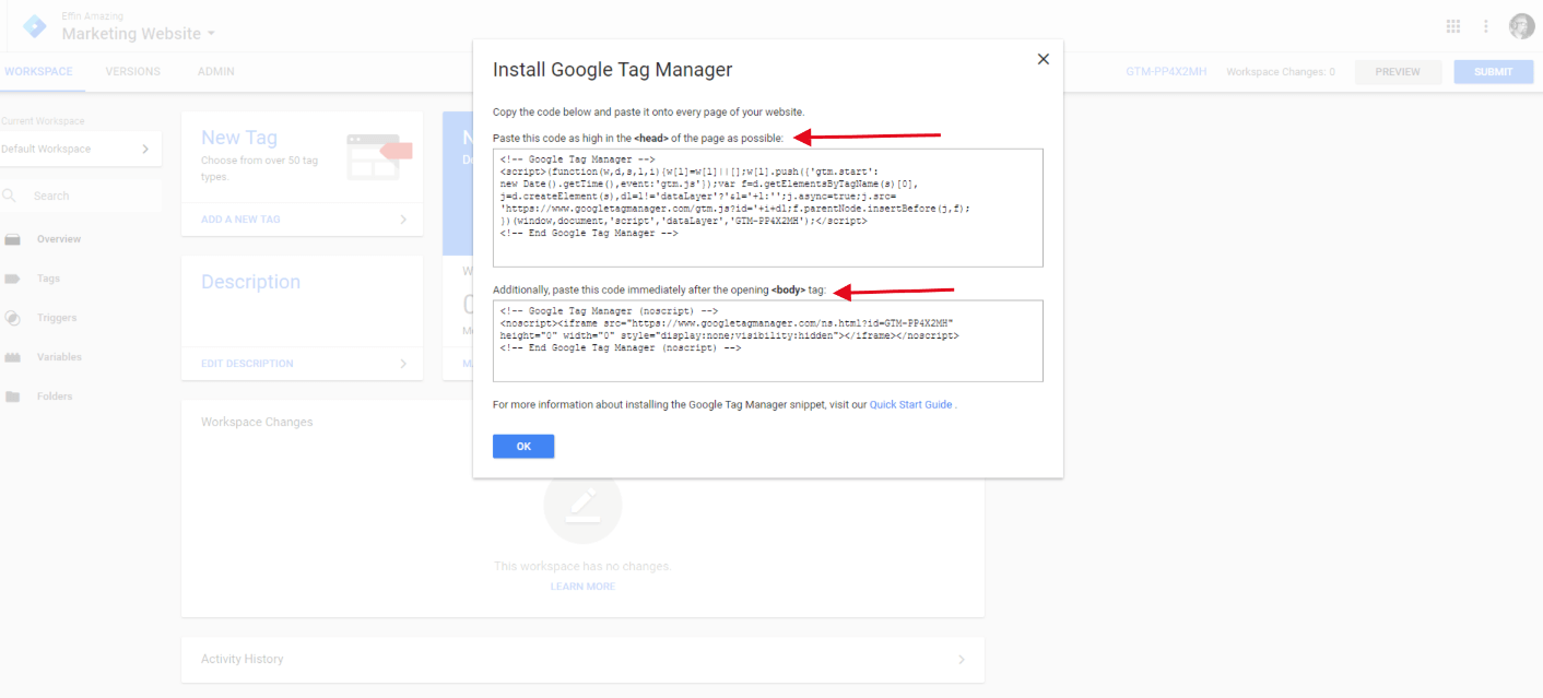 Google Analytics Implementation through Google Tag Manager - McGaw