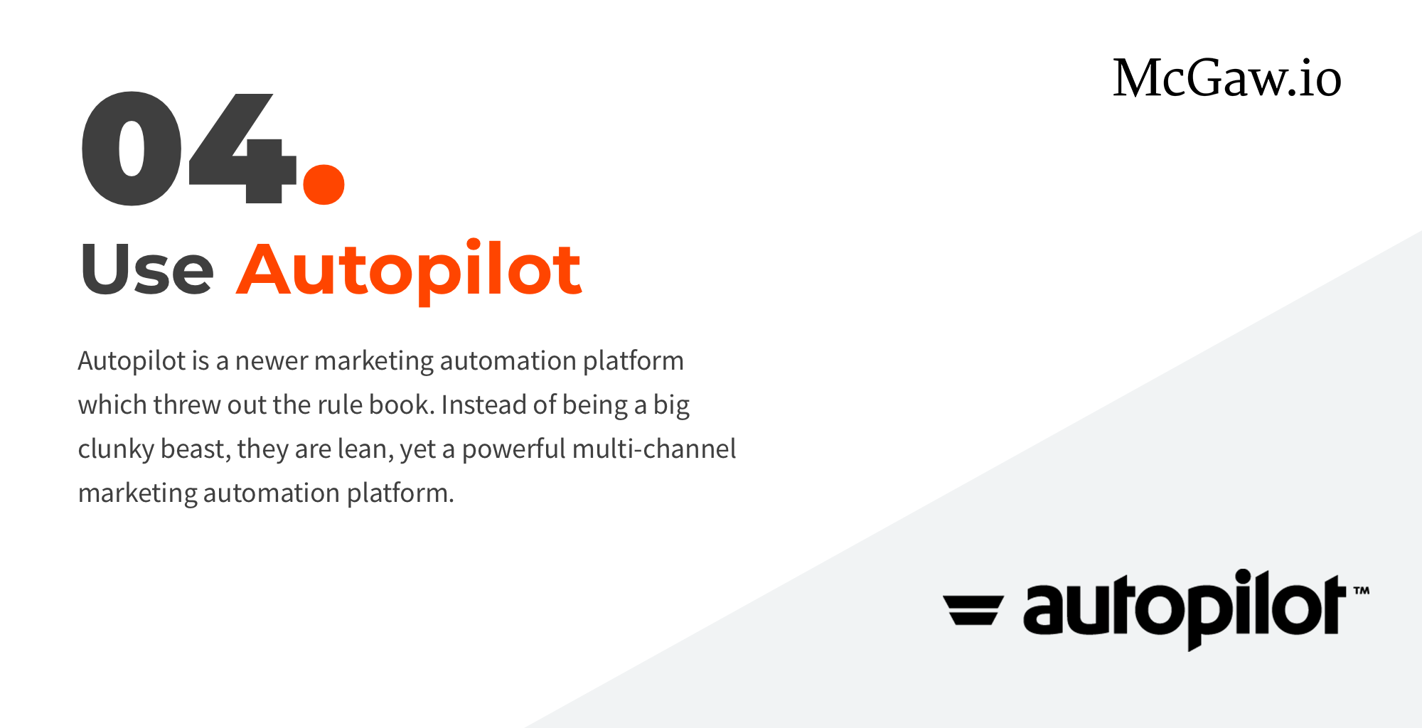 The McGaw.io Ultimate Marketing Technology Stack - McGaw.io